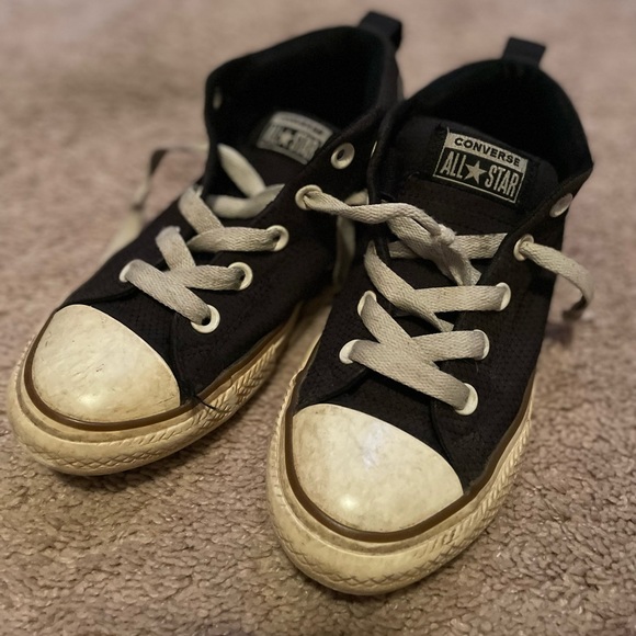 Converse | Shoes | Converse Navy Mid Top Sneakers | Poshmark